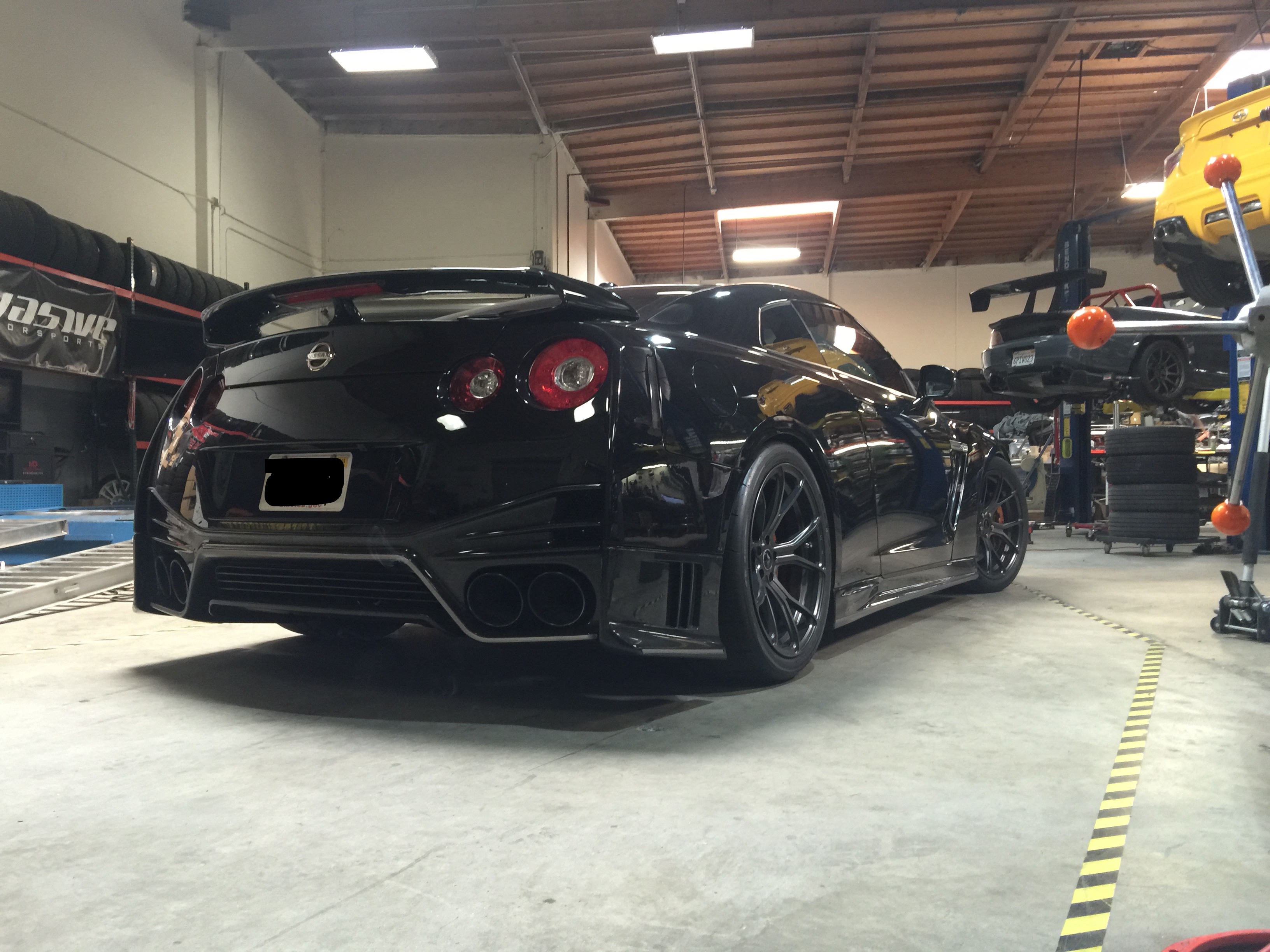 N-Tune Rear Bumper (FIT) & Rear Under Spoiler (Carbon Fiber): 2009-2017 ...