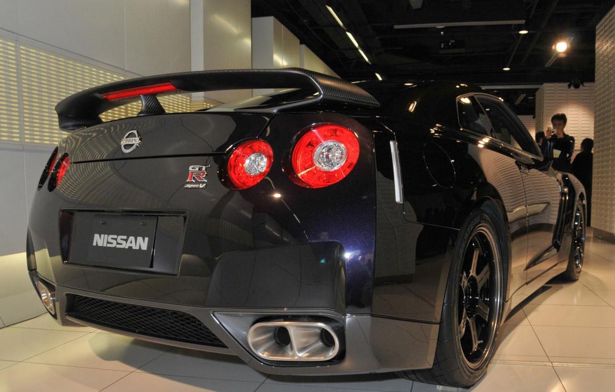 Nismo / Spec V OEM Titanium Exhaust Tips - 2009-2016 Nissan R35 GTR ...