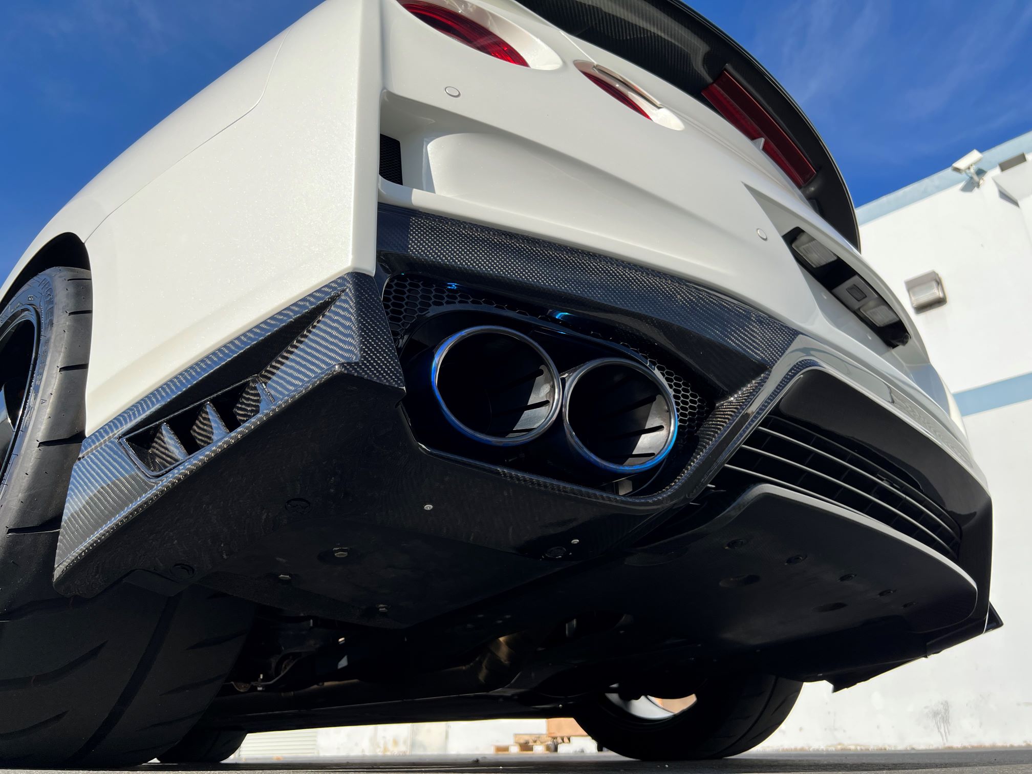 N-Tune Spec T Rear Bumper Lower Cover (CF): 2017-2022 Nissan R35 GTR ...