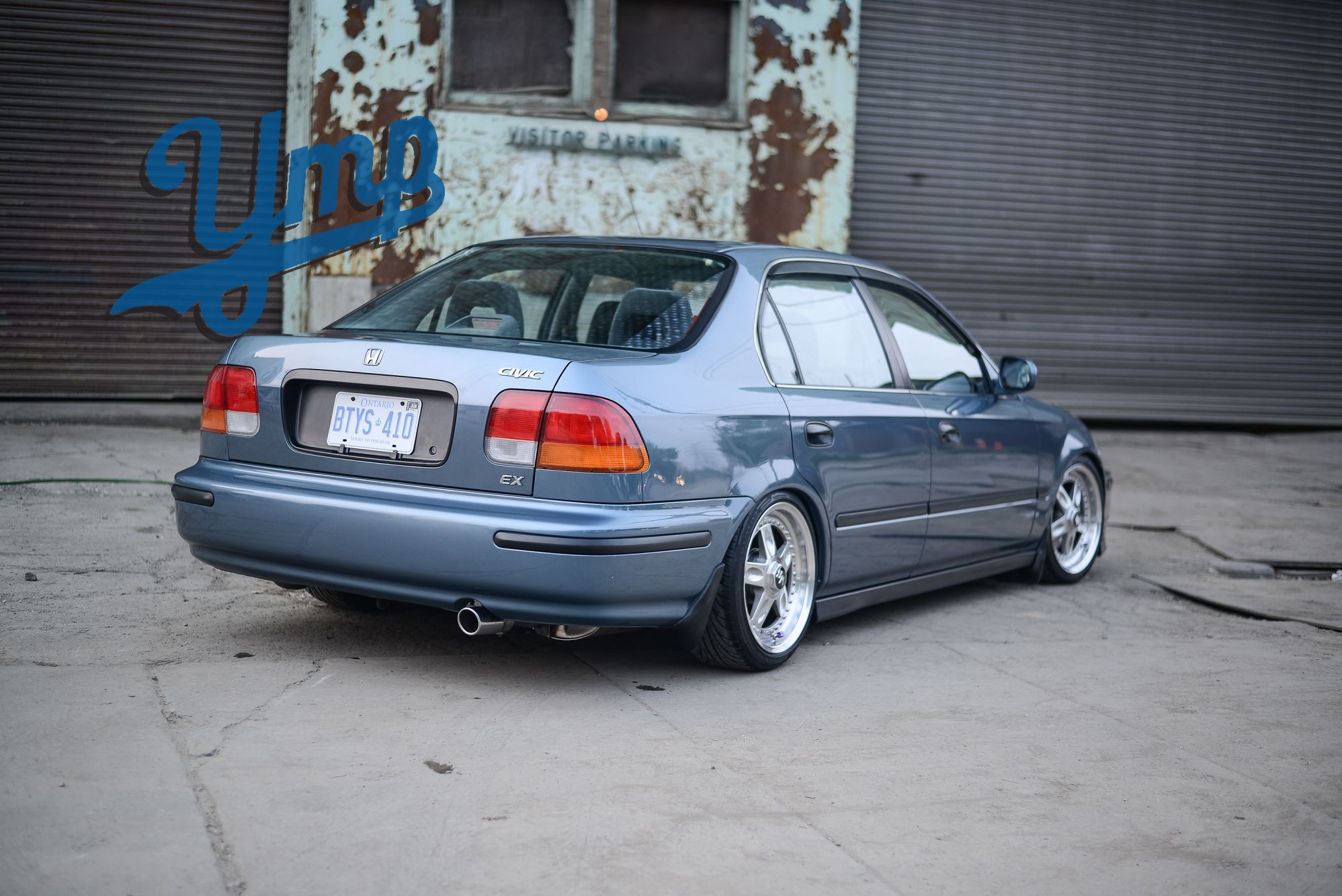 YMP Design Spec SiR Rear Bumper + Moldings (Polyproylene): Honda Civic ...