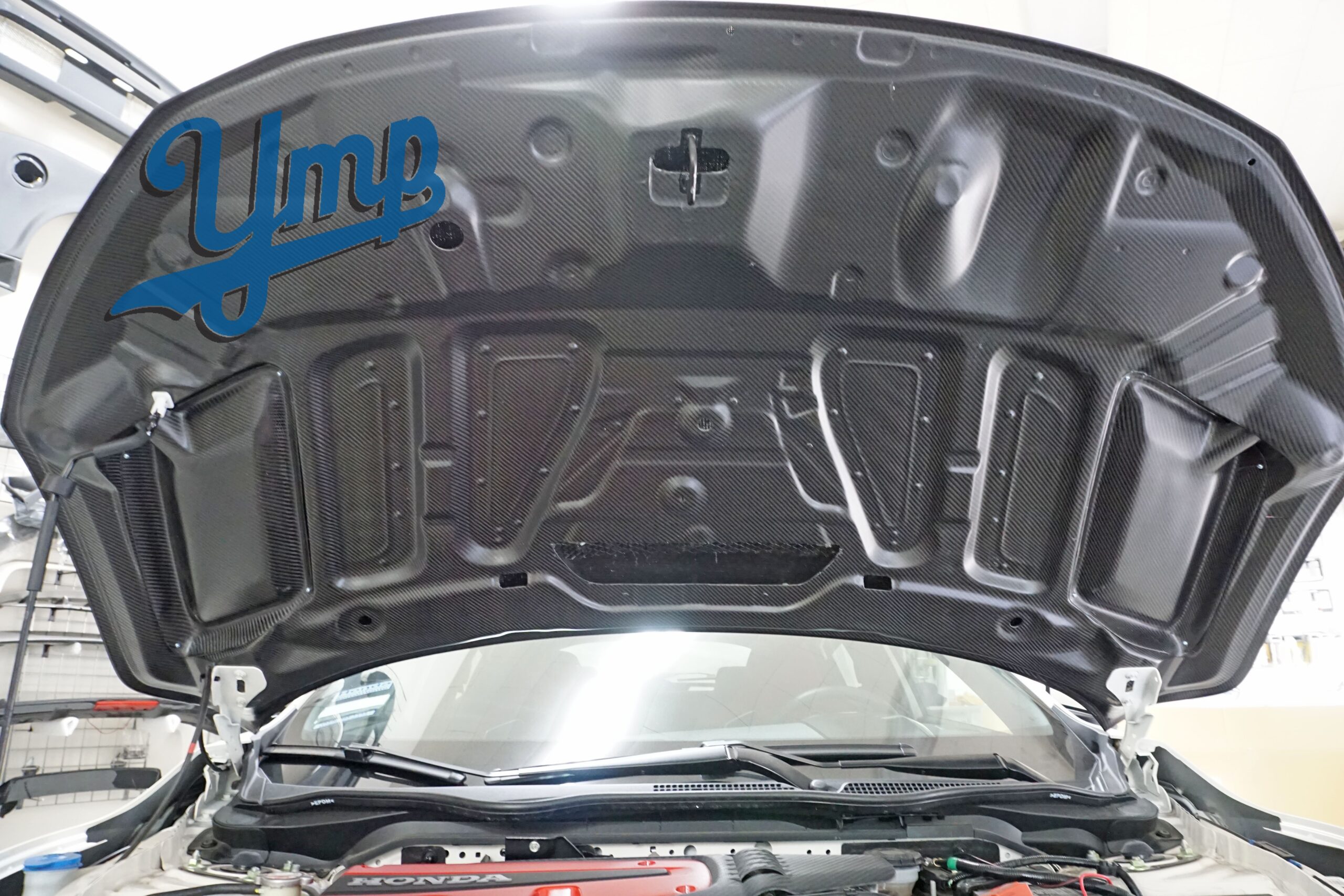 YMP Design Spec MU Hood (Carbon Fiber): Honda Civic Type R 2017-2021 ...